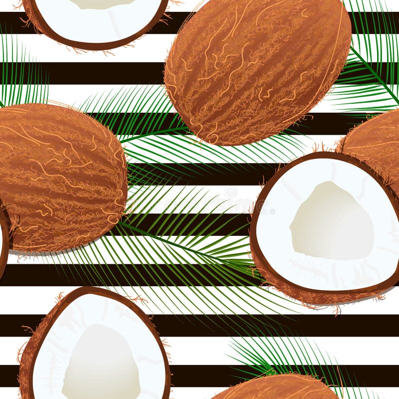 Coconut Oil Pattern Stock Illustrations – 848 Coconut Oil Pattern Stock ...