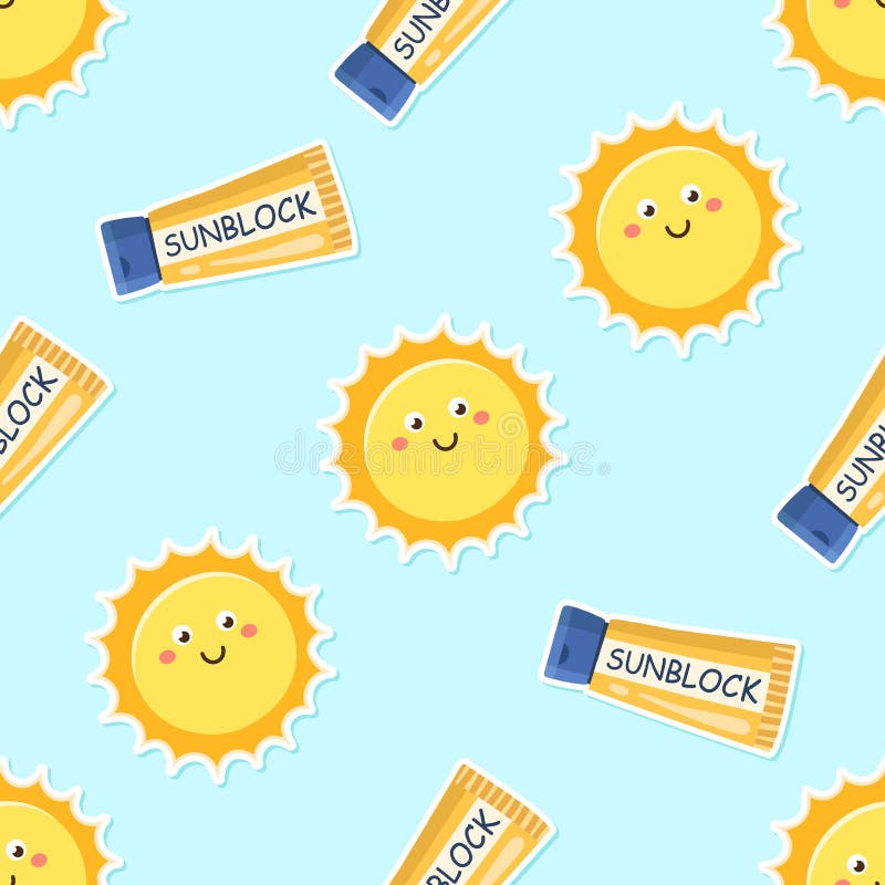 Cartoon Sun Sunblock Stock Illustrations – 1,064 Cartoon Sun Sunblock ...