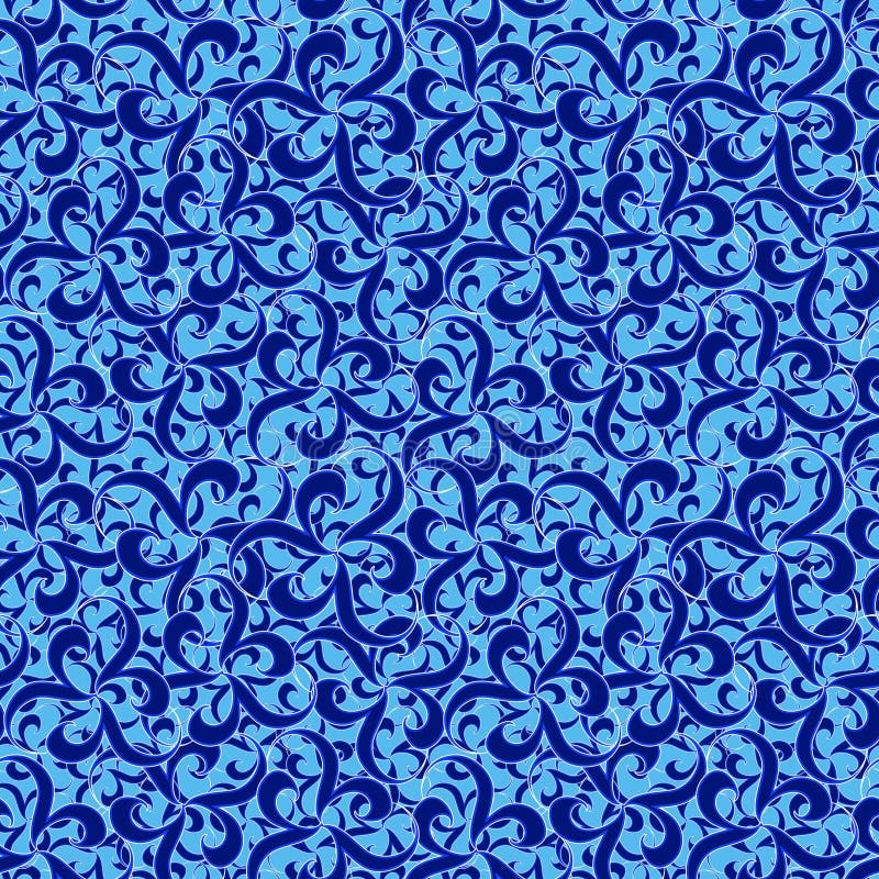 Seamless swirl pattern stock vector. Illustration of fabric - 16788391