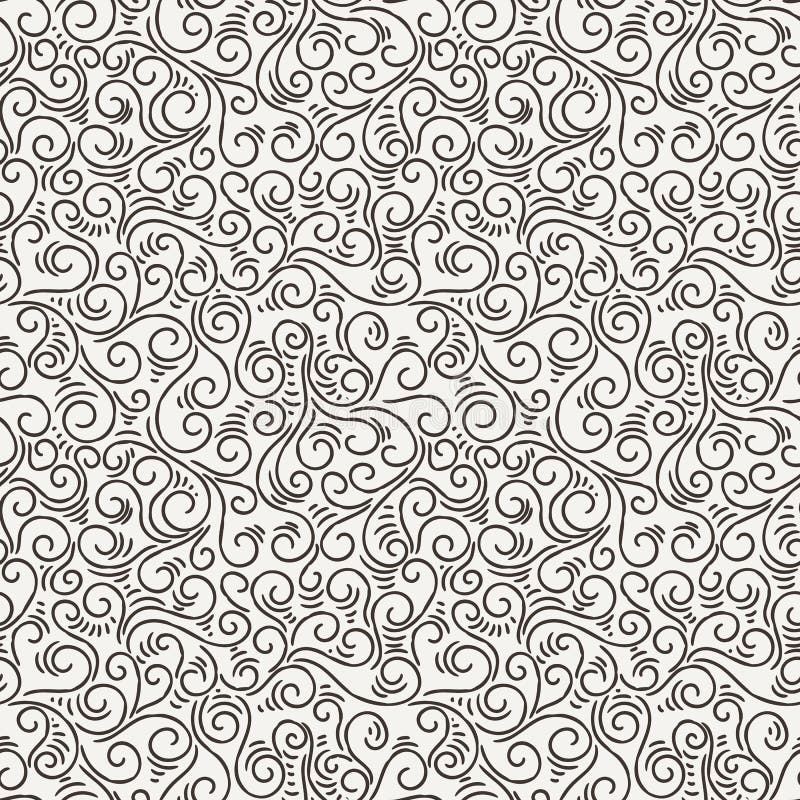 Seamless swirl pattern. stock vector. Illustration of antique - 106308507