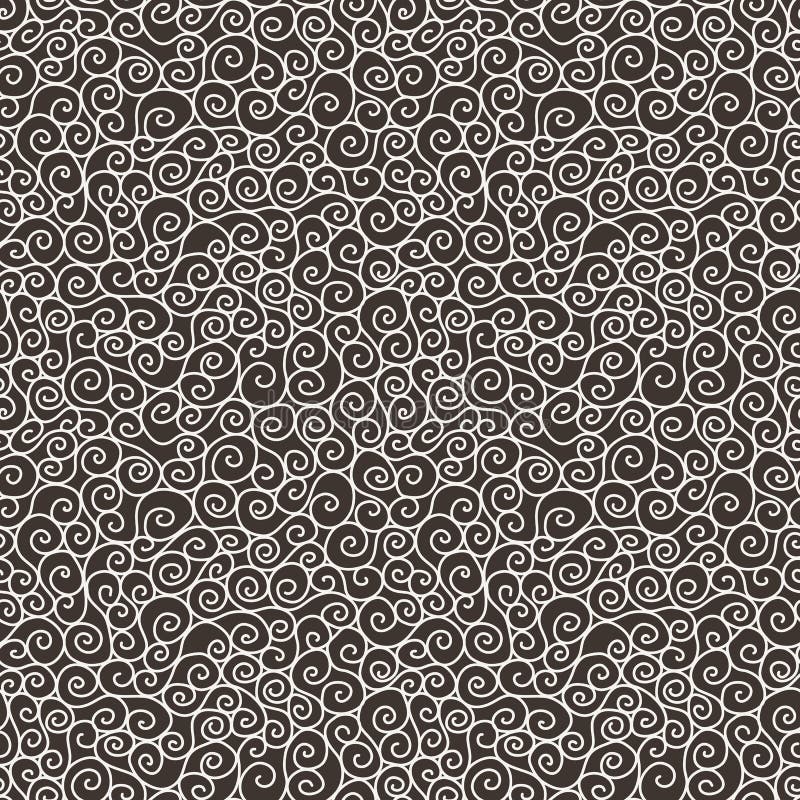 Seamless swirl pattern. stock vector. Illustration of elegance - 107257742