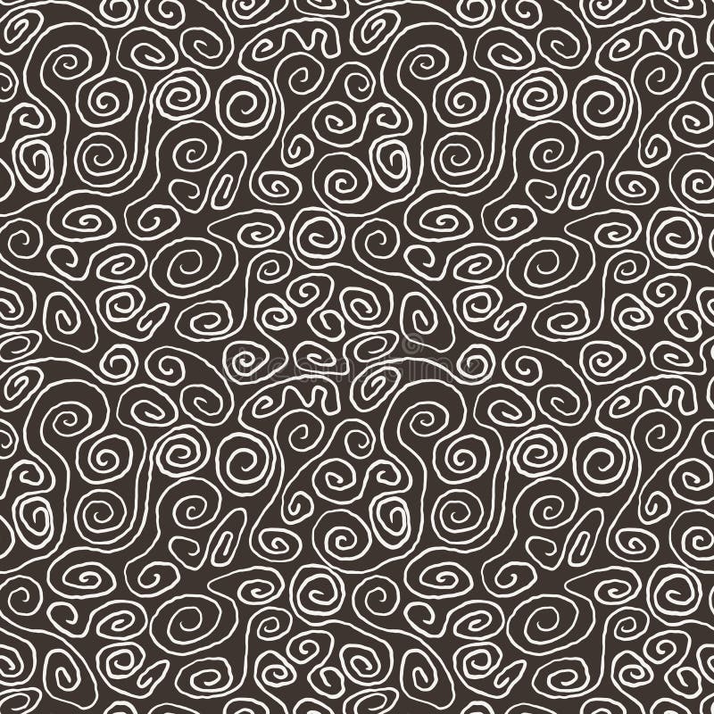 Seamless swirl pattern. stock vector. Illustration of elegance - 107258084