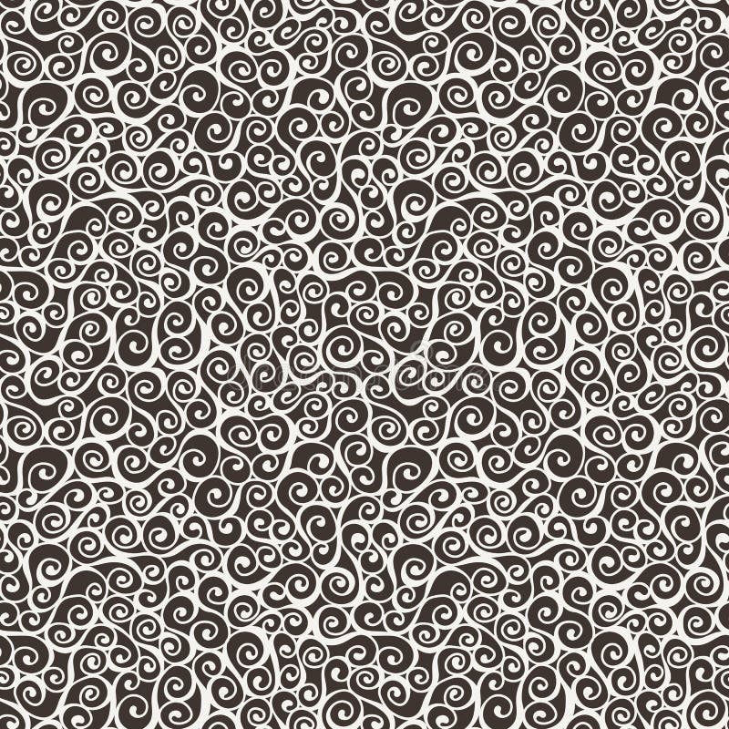 Seamless swirl pattern. stock vector. Illustration of ornament - 107259449