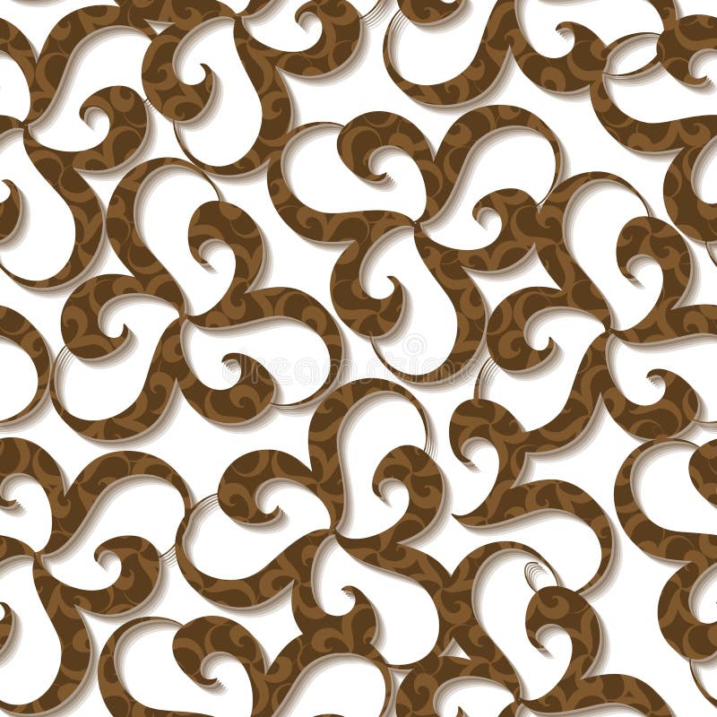 Seamless swirl pattern stock vector. Illustration of fabric - 16788391