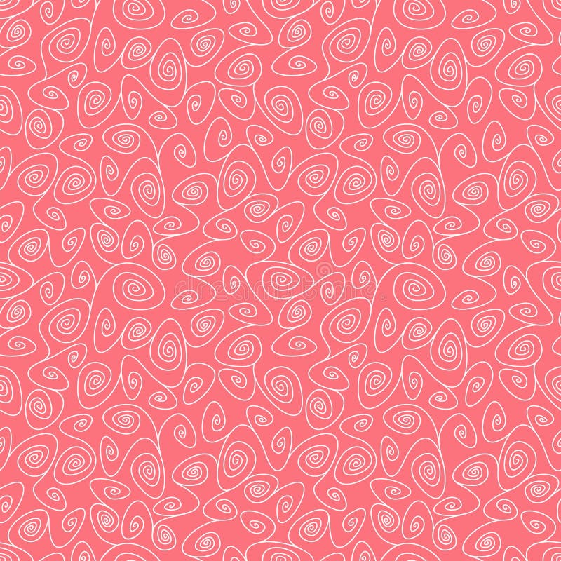Seamless Swirl Pink Pattern Stock Vector - Illustration of contemporary ...