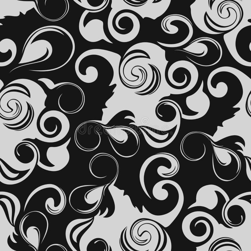 Seamless swirls pattern stock vector. Illustration of elegance - 66318775