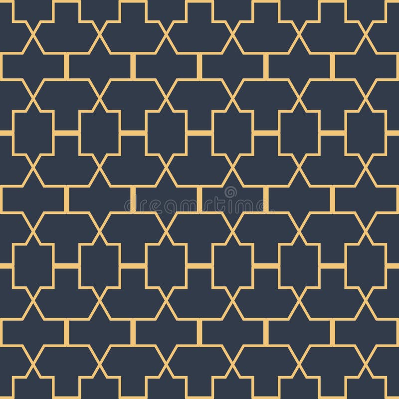 Seamless Symmetrical Geometric Shapes, Vector Stock Vector ...