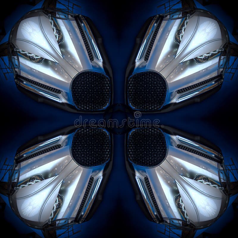 Seamless Symmetrical Pattern Abstract Machine Robot Texture Stock ...