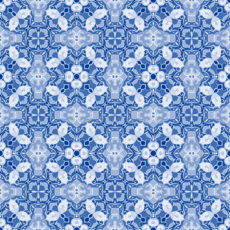 Seamless Symmetrical Pattern Stock Vector - Illustration of embroidery ...