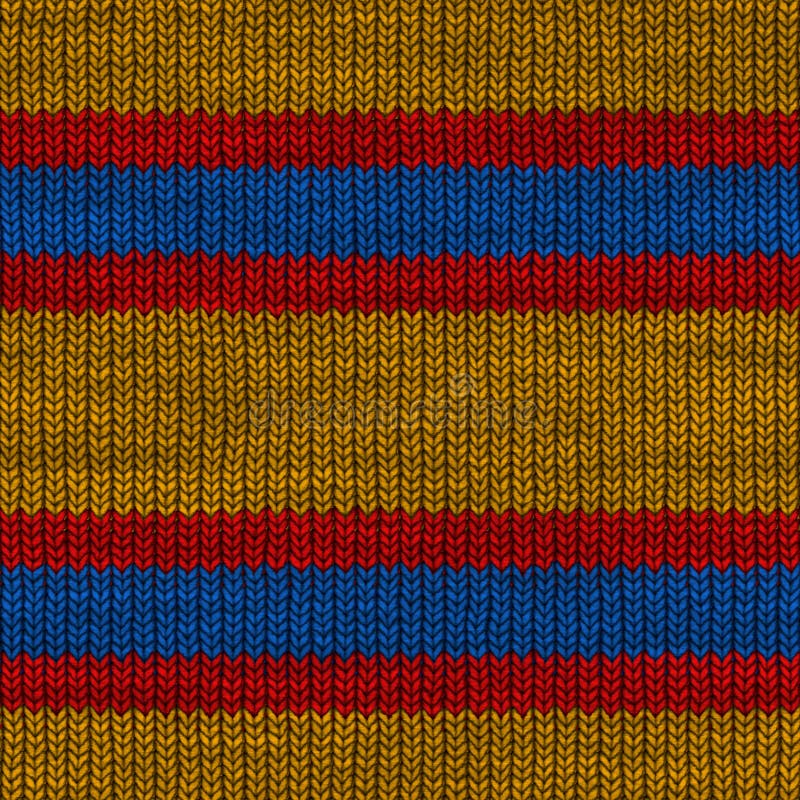 Seamless Tabby Knitted Pattern Stock Illustration - Illustration of ...