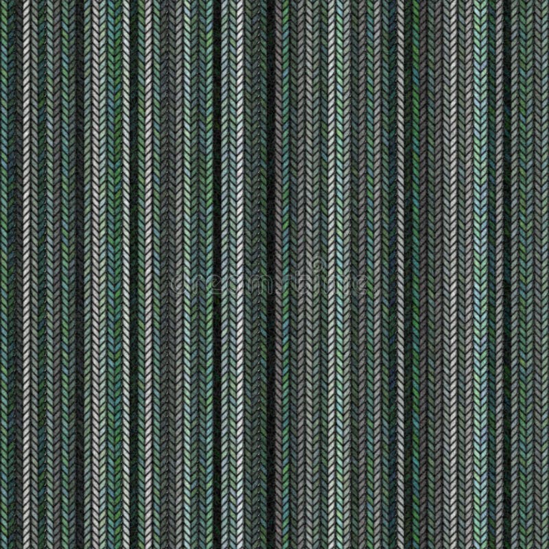 Seamless Tabby Knitted Pattern Stock Illustration - Illustration of ...