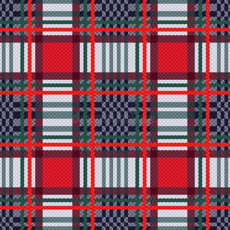 Seamless Tartan Contrast Rectangular Texture Stock Vector ...