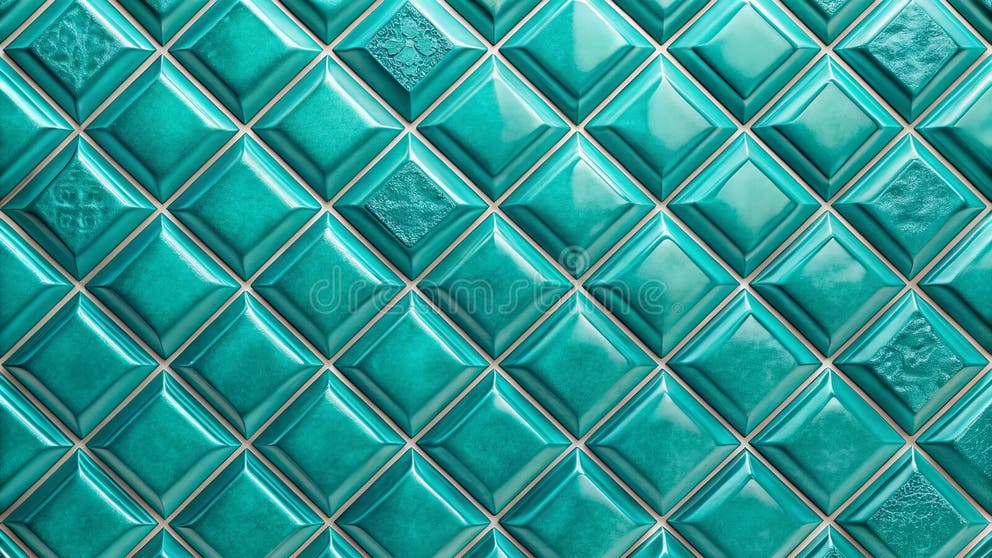 Seamless Teal Ceramic Tile Texture a Stunning Visual for Design ...