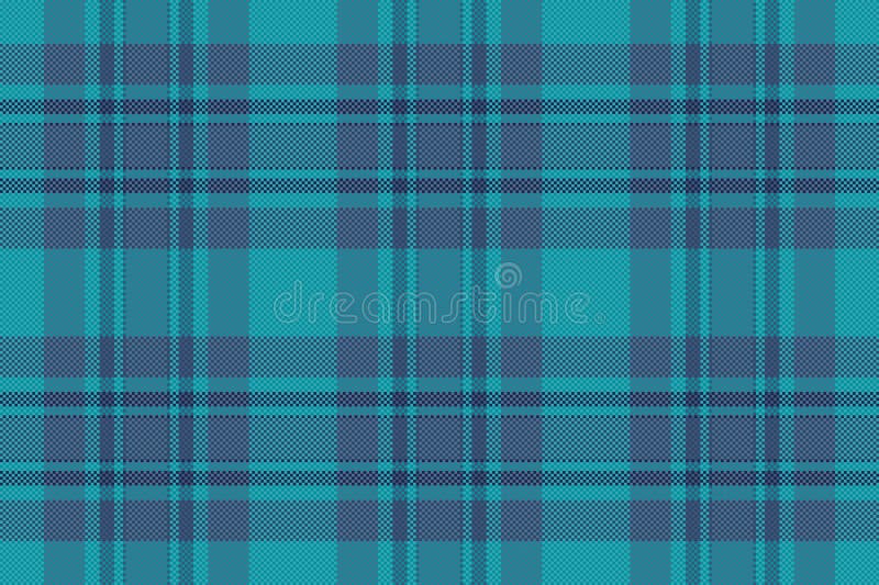 Seamless Teal and Dark Blue Plaid Pattern. Perfect for Textile Design ...