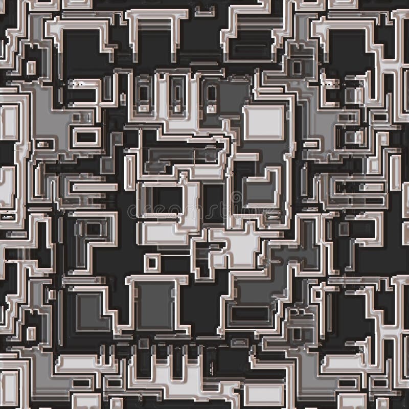 Seamless Techno Background stock illustration. Illustration of ...