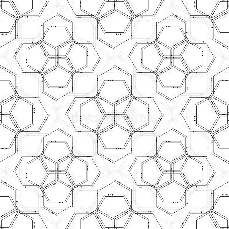 Modern Stylish Technology Pattern. Geometric Science and Technology ...