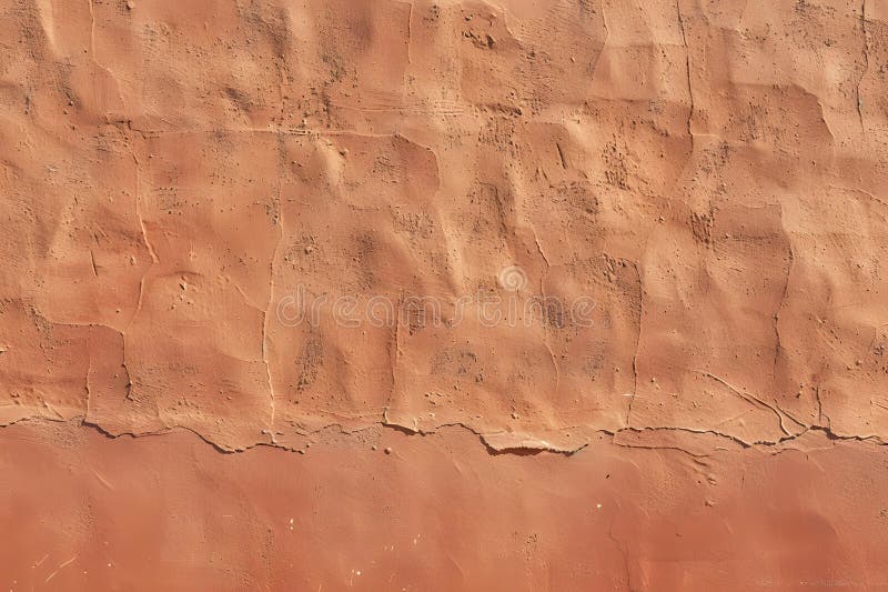 Seamless Terracotta Wall Texture with Cracks Stock Illustration ...