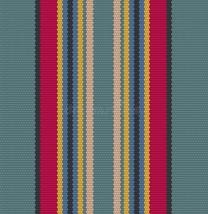 Seamless Textile Design. Abstract Colored Stripes Pattern Stock Vector ...