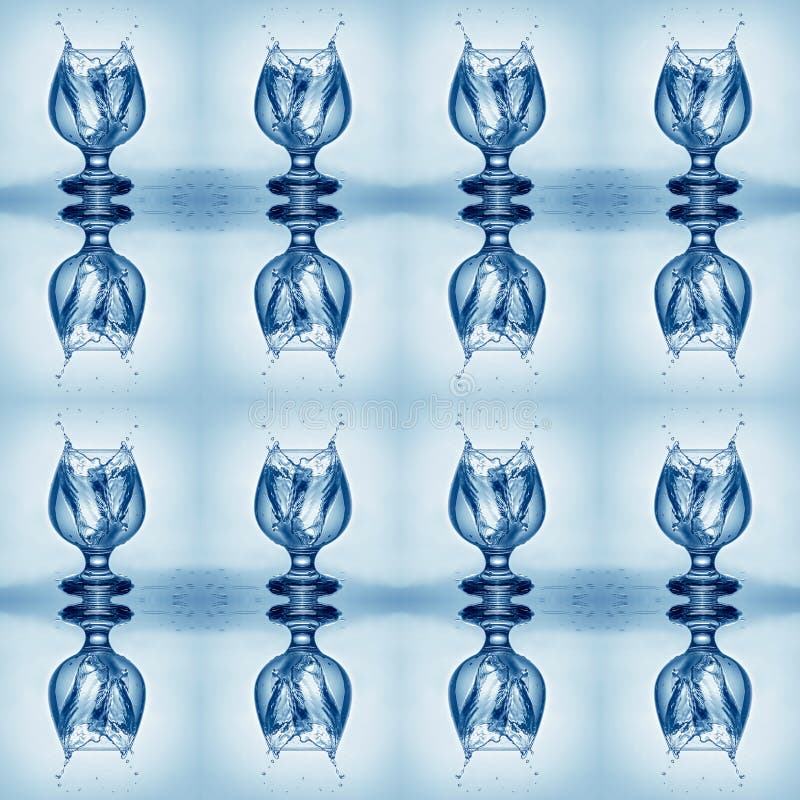 Seamless Textup with a Glass of Water Stock Image - Image of modern ...