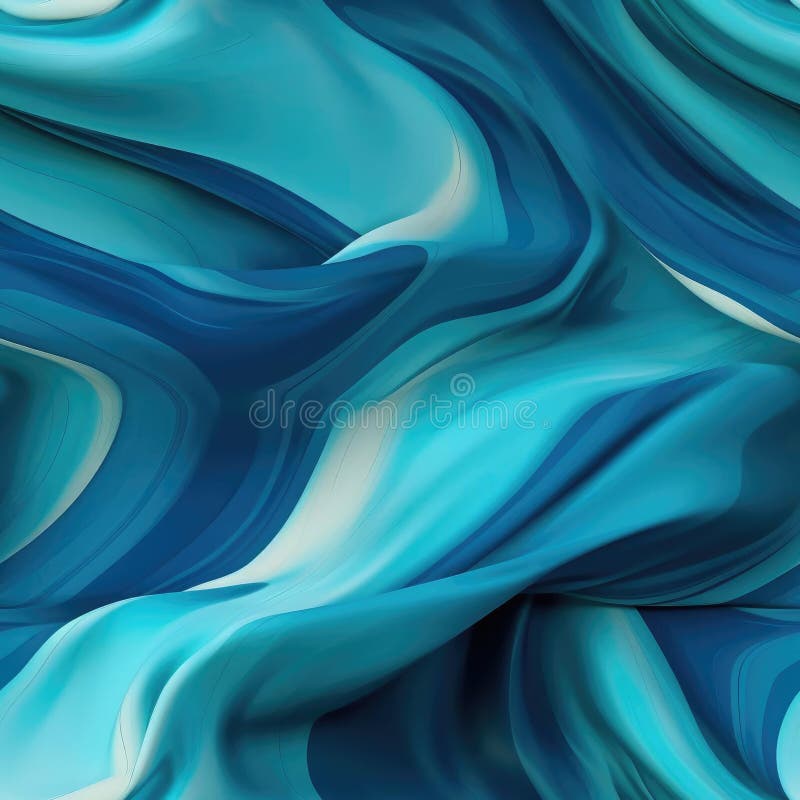 Seamless Texture. Blue Waves Stock Illustration - Illustration of ...