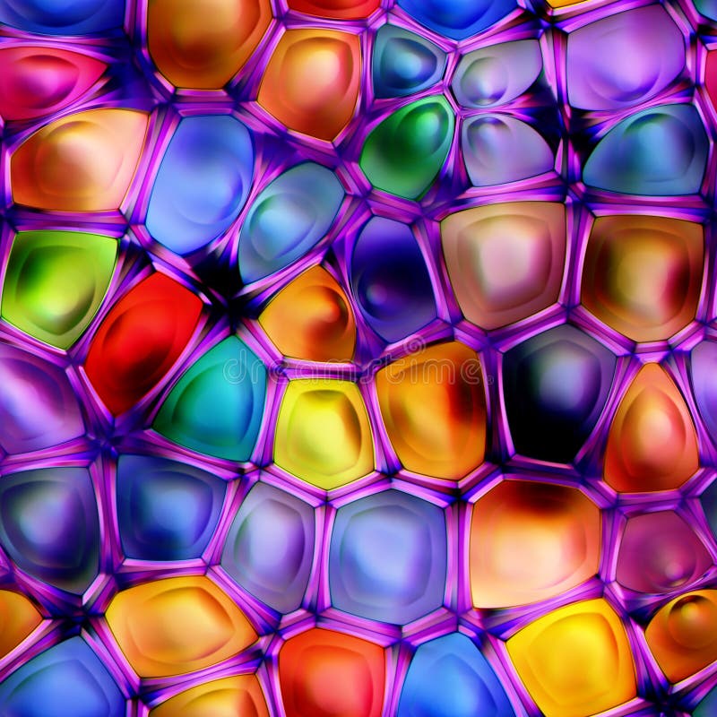 Seamless Texture of Abstract Bright Shiny Colorful Geometric Shapes ...