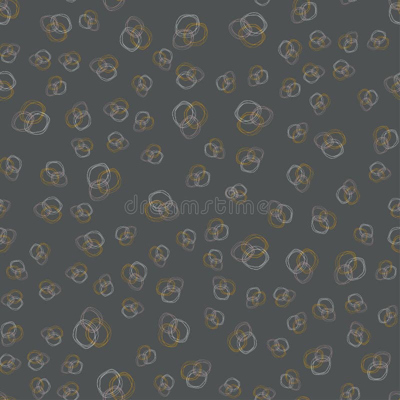 Seamless Texture with Abstract Rings on a Gray Background. Geometric ...