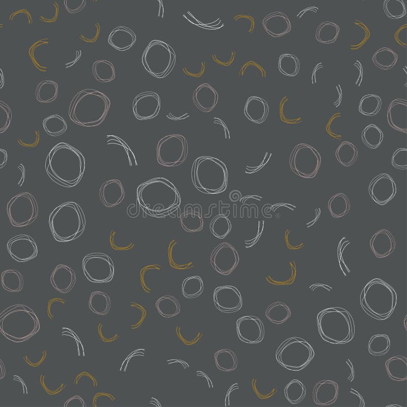 Seamless Texture with Abstract Rings on a Gray Background. Stock ...