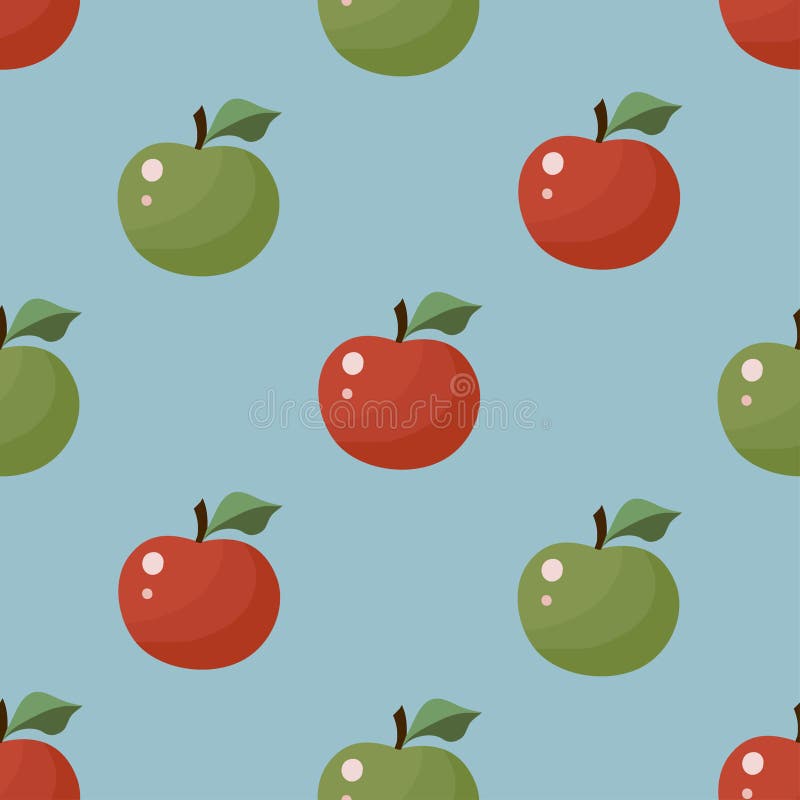 Apple Pattern Seamless. Apple Texture Cartoon Stock Vector ...