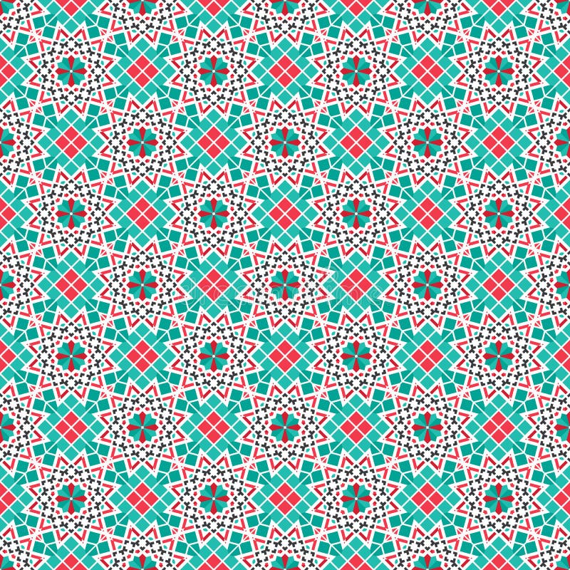 Vector Asian Geometric Pattern Stock Vector - Illustration of symmetry ...