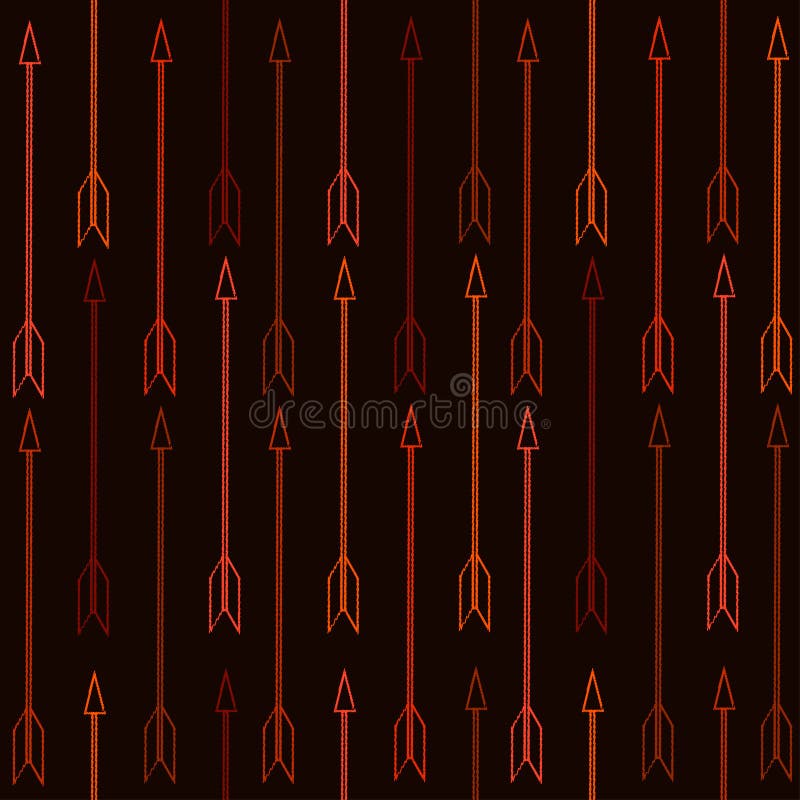 Seamless Texture with Arrows Stock Vector - Illustration of america ...