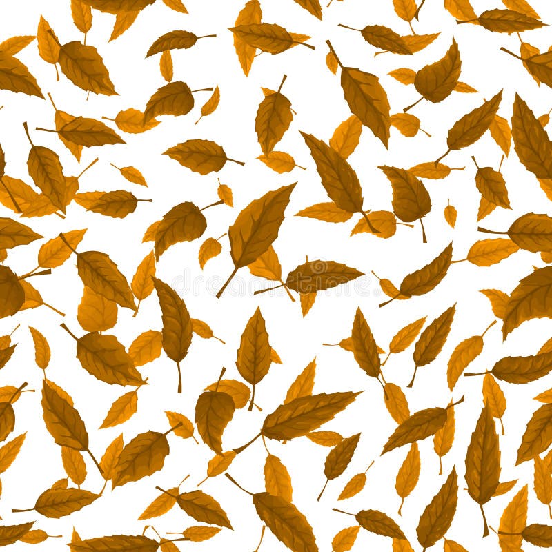 Seamless Texture Of Autumn Leaves Stock Vector Illustration Of