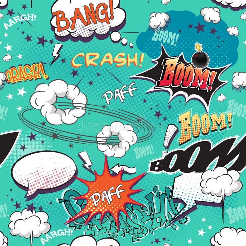 Comic book elements stock vector. Illustration of color - 10646584