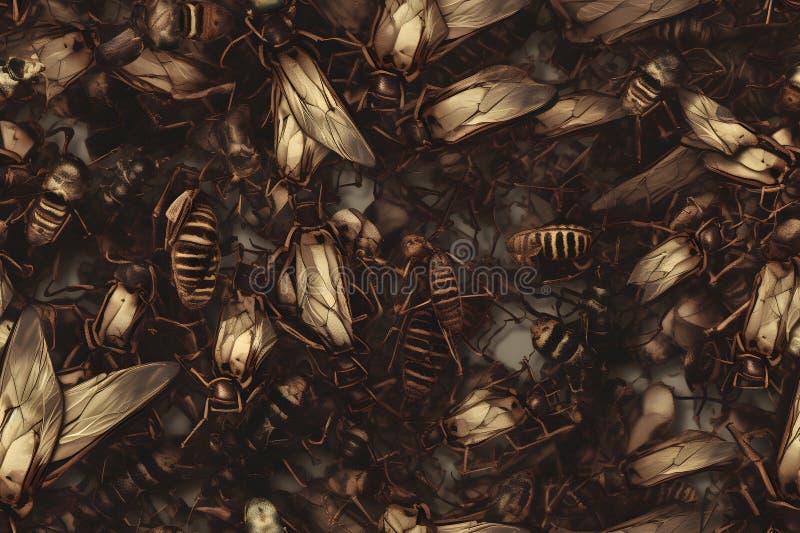 Seamless Texture and Background of Pile of Bugs, Neural Network ...