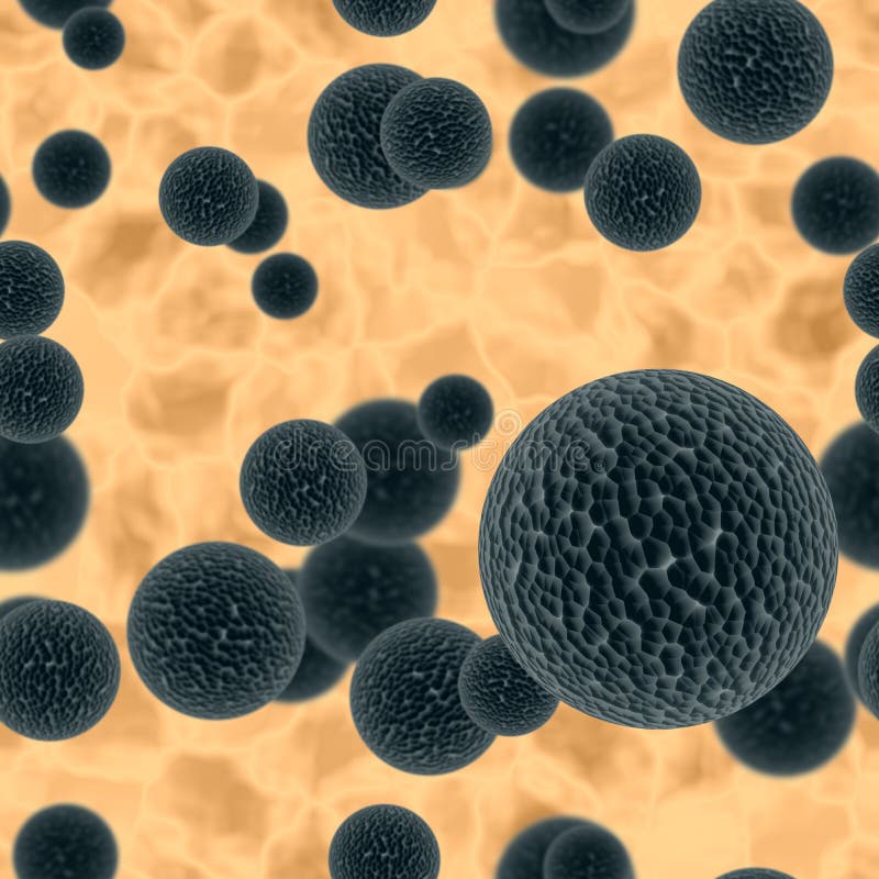 Seamless Texture of Bacteria Stock Illustration - Illustration of ...
