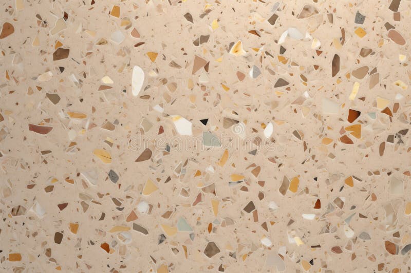Seamless Texture of White and Yellow Terrazzo Stone from Generative Ai ...