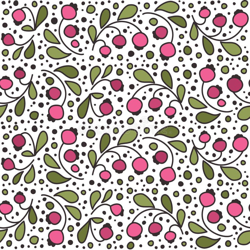 Seamless Texture With Berries. Stock Vector - Illustration of stuffing ...