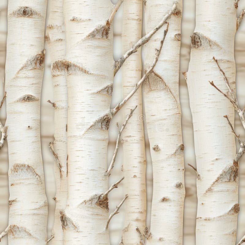 Seamless Texture of Birch Wood Stock Photo - Image of abstract, wallpaper: 340405060
