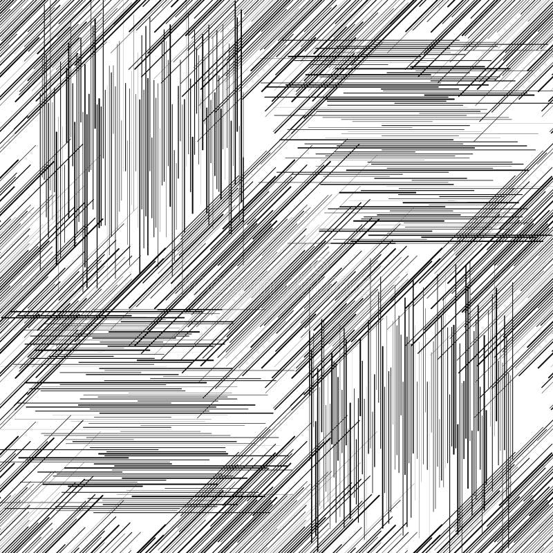 Seamless Texture with Black Lines (2), Modern Stylish Image. Stock ...