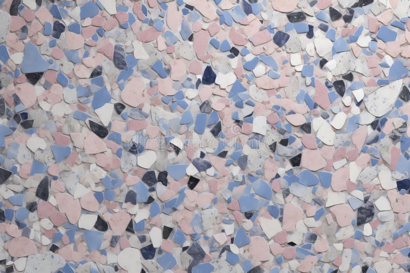 Seamless Texture of Blue and Pink Terrazzo Stone from Generative Ai ...