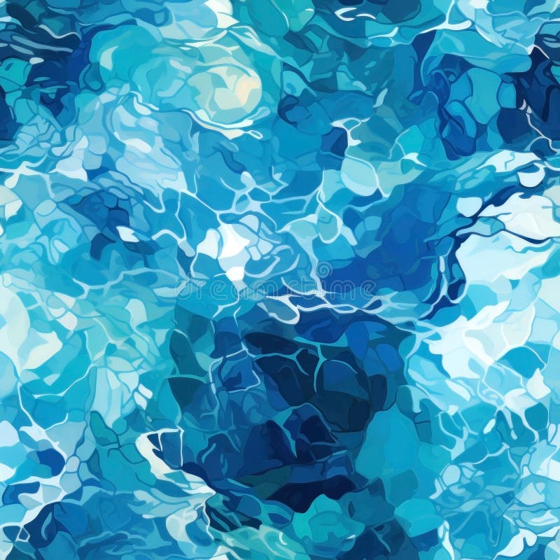 Seamless Texture of Blue Swimming Pool Water with Ripples Stock ...