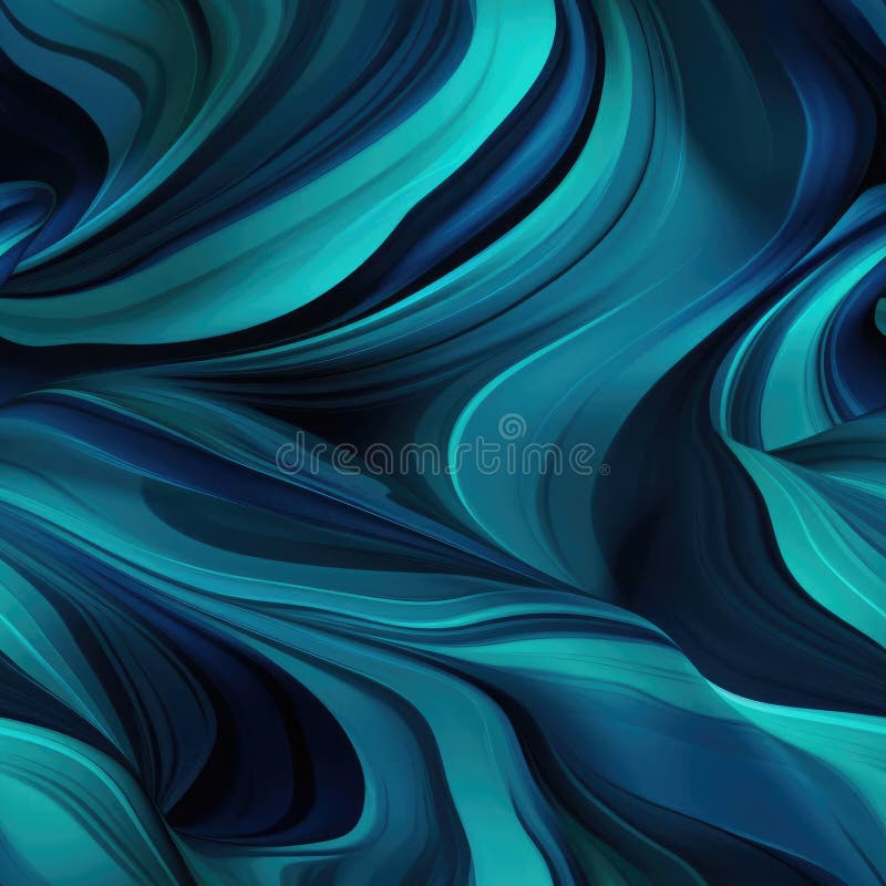 Seamless Texture. Blue Waves Stock Illustration - Illustration of ...
