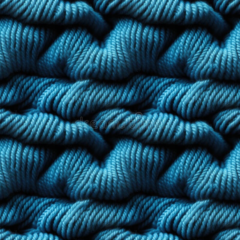 Seamless Texture of Blue Wool Fabric with Folds Stock Illustration ...