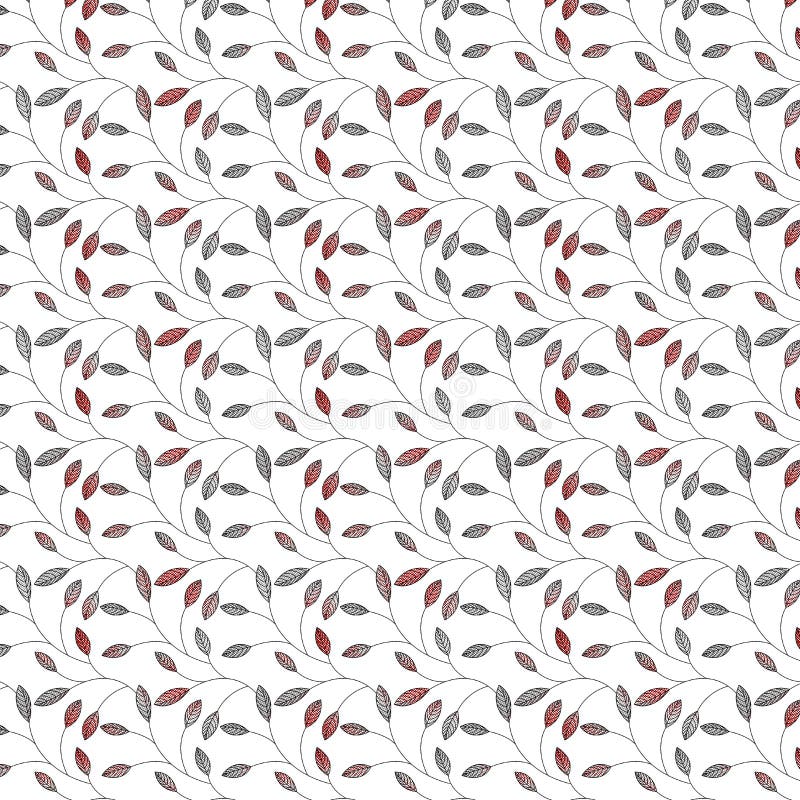 Seamless Texture Of The Branches On The White Background Stock ...
