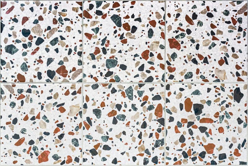 Seamless Texture of Ceramic Tiles with a Pattern in the Terrazzo Style ...