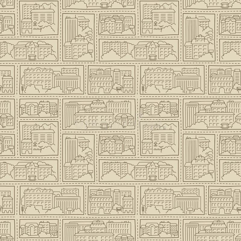 Seamless texture - city stock vector. Illustration of natural - 51574780