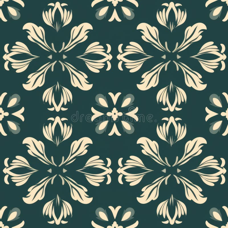 Seamless Texture of Classic Wallpaper Stock Illustration - Illustration ...