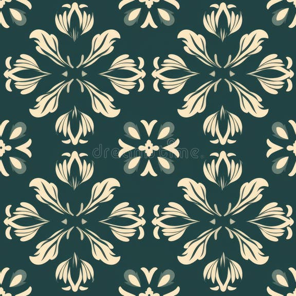 Seamless Texture of Classic Wallpaper Stock Illustration - Illustration ...