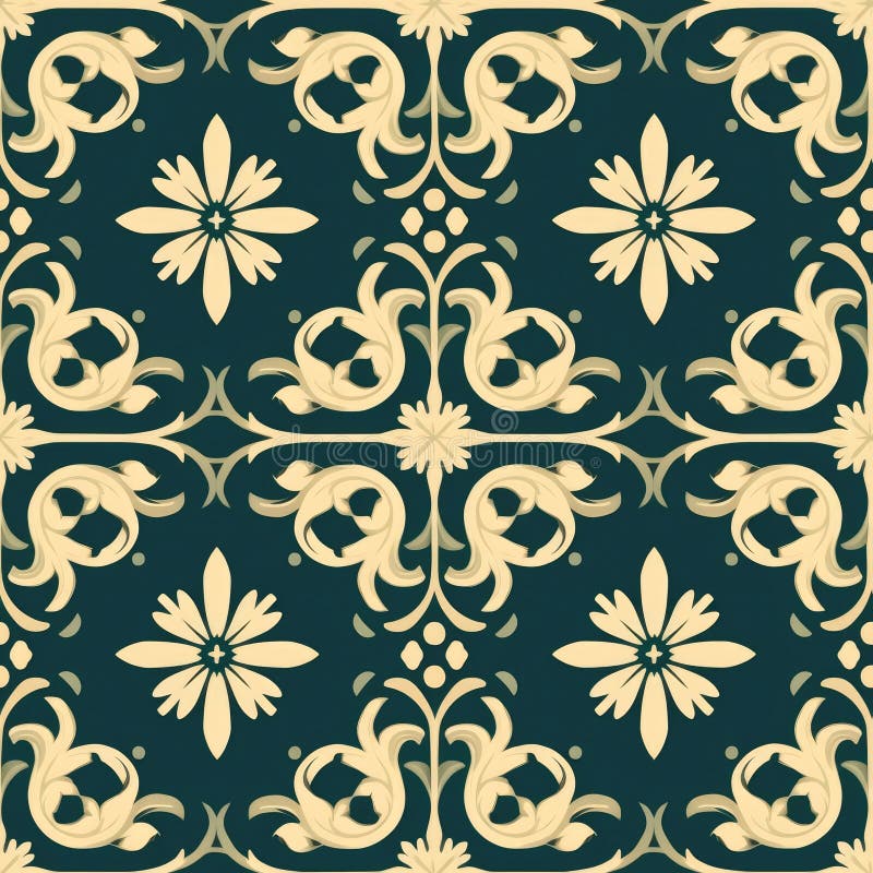 Seamless Texture of Classic Wallpaper Stock Illustration - Illustration ...