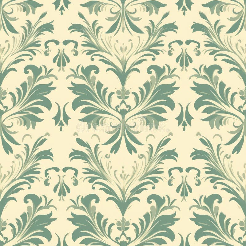 Seamless Texture of Classic Wallpaper Stock Illustration - Illustration ...