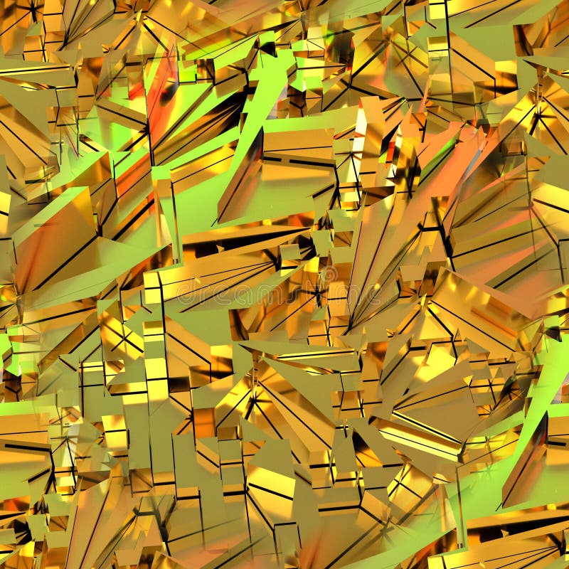 Seamless Texture with Clear Golden Elements and Multicolored Highlights ...